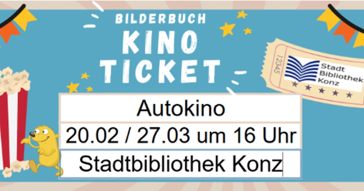 Stadtbibliothek Konz: Autokino für Kinder | Stadt & Verbandsgemeinde Konz